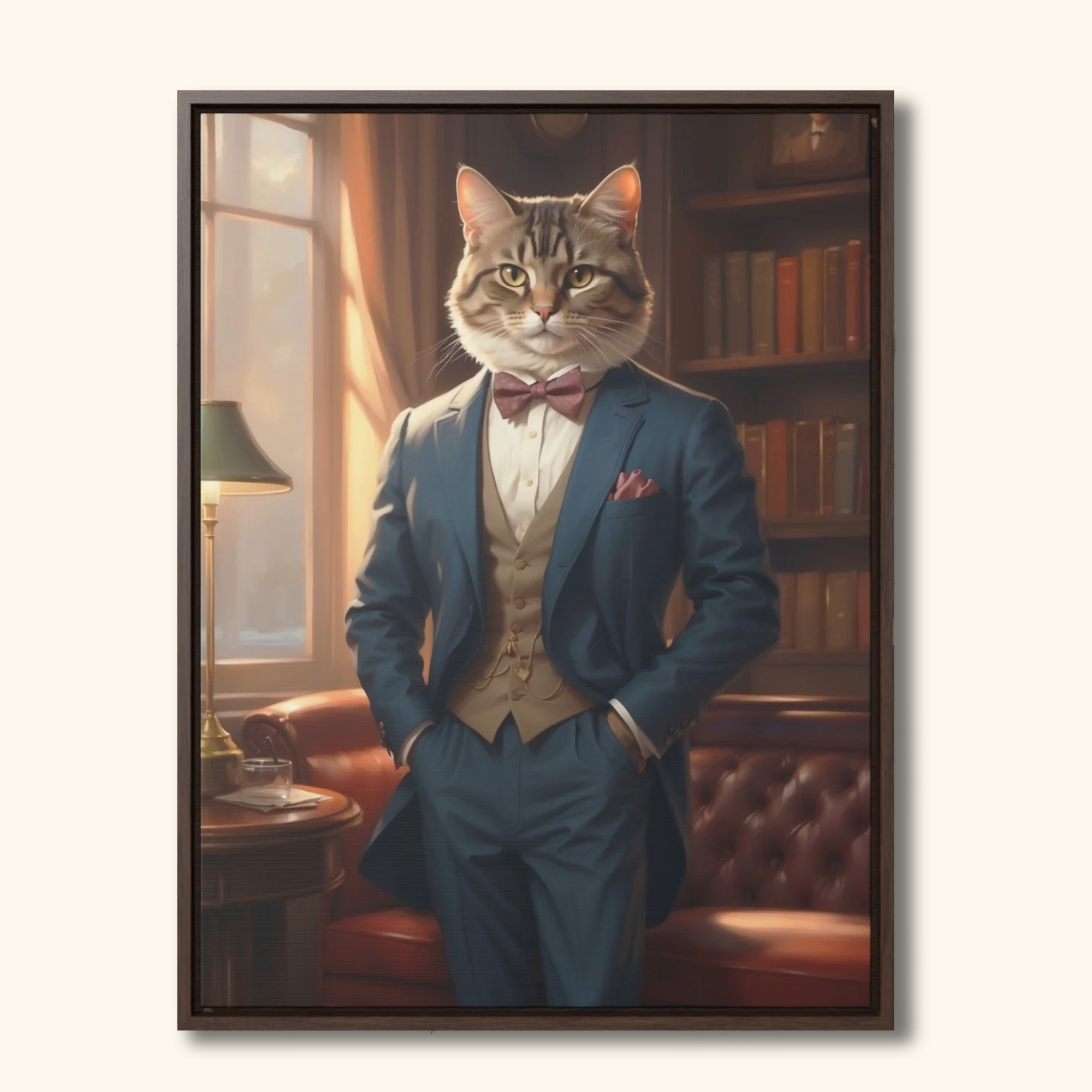 Classic Gentleman - Custom pet portrait – Pawtraits By Rocco